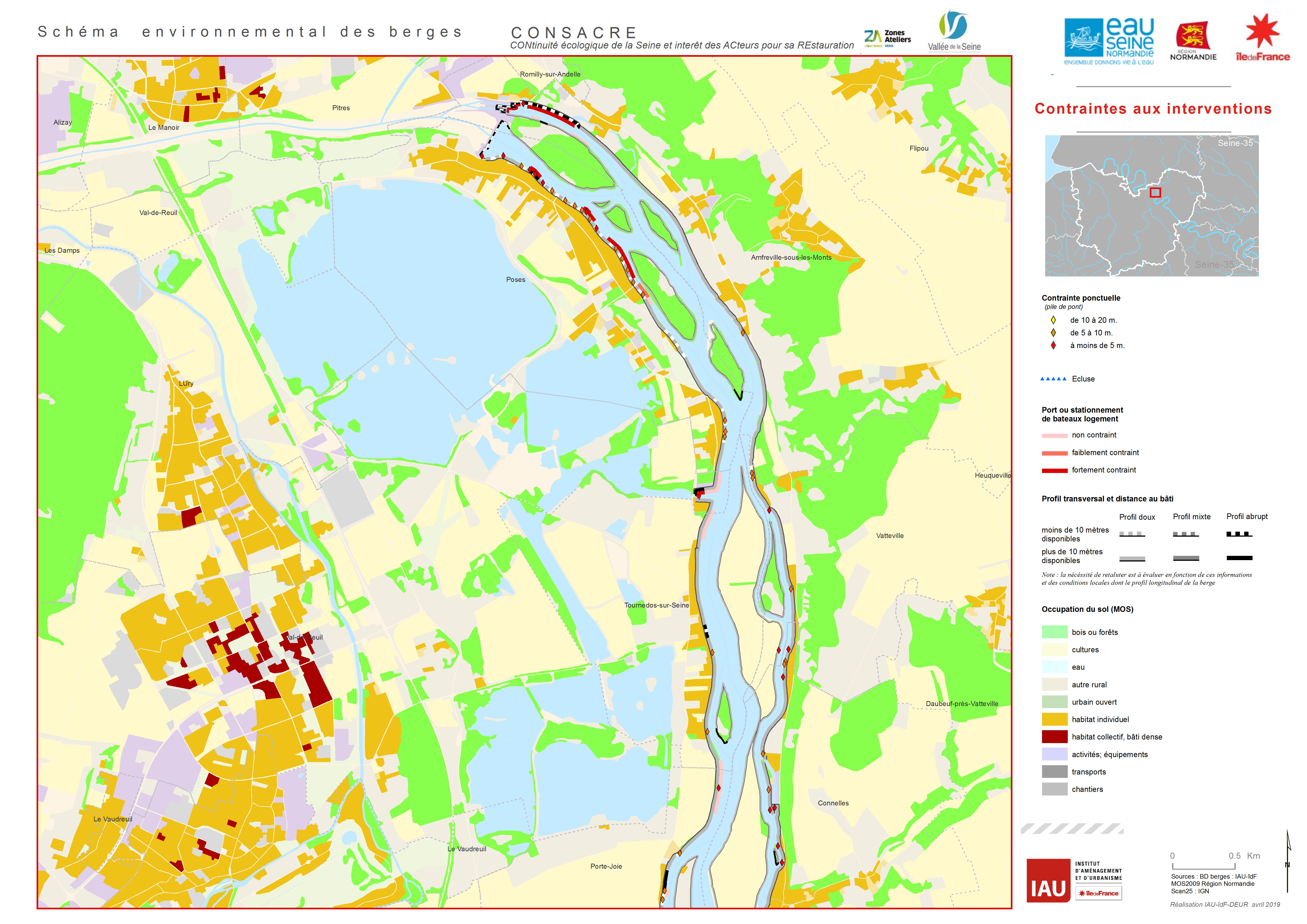 Schéma environnemental des berges